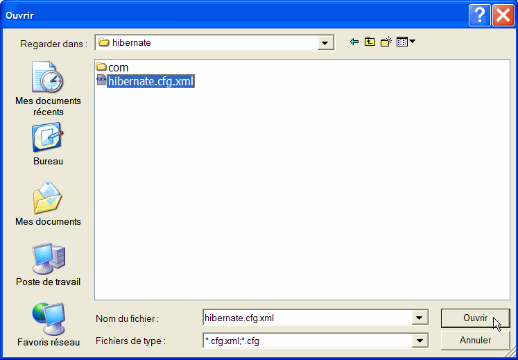 Eclipsedatabase Import Existing Hibernate Configuration